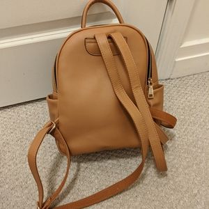 Bags | Four Pocket Tan Minibackpack Used Once | Poshmark